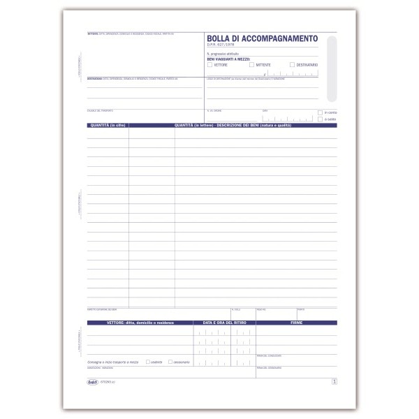 BOLLA ACCOMPAGNAMENTO 6702N300 | Pianeta Cancelleria